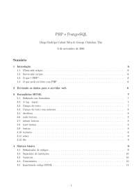 PHP e PostgreSQL - Apostilas - Informática Part1 - Docsity
