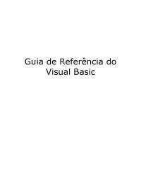 Guia de Referência do Visual Basic - Apostilas - Informática Part1 - Docsity