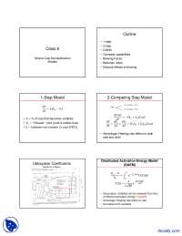 Coal Devolatilization Model - Coal Combustion - Lecture Slides - Docsity
