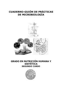 CUADERNO-GUIÓN DE PRÁCTICAS DE MICROBIOLOGÍA GRADO EN NUTRICIÓN HUMANA Y DIETÉTICA - Ejercicios ...