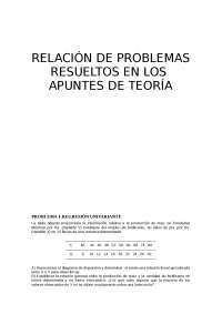Problemas teoria econometria - Ejercicios de Econometría - Docsity