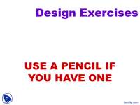 Design Exercises - Experimental Research Methods - Lecture Slides - Docsity