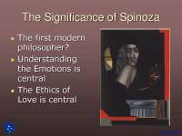 Significance of Spinoza - Introduction to Philosophy - Lecture Slides - Docsity