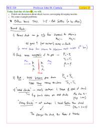 Converging-diverging Nozzles - Fluid Flow - Handout - Docsity