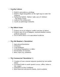 Notes on the Enlightenment - History of Western Civilization | HIST ...
