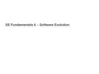 Software Evolution - Software Engineering - Lecture Notes - Docsity