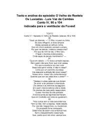 O Velho do Restelo Lusíadas - Docsity