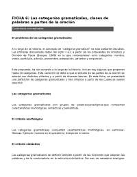 GRAMÁTICA DESCRIPTIVA - Docsity