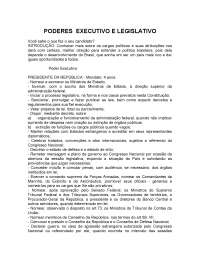 Poder Executivo - Aula 09 - Poder Executivo - Docsity