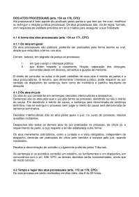 Os Atos Processuais - Docsity