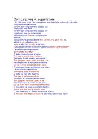 Comparatives v. Superlatives - Docsity