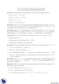 Álgebra Linear - exercícios Lista 4 - Docsity