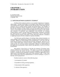 Belytschko T. - Finite Elements for Nonlinear Continua and Structures - Elementos - Docsity