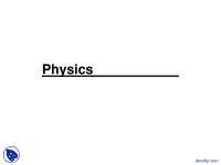 Conservation of Momentum - Advance Physics - Lecture Slides - Docsity