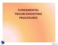 Fundamental Troubleshooting Procedure - Computer Science and Engineering - Lecture Slides - Docsity