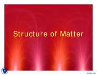 Structure of Matter - General Chemistry - Lecture Slides | Slides ...