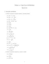 Ejercicios CALCULO INTEGRAL - Ejercicios de Matemática Empresarial - Docsity