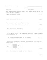 4 Solved Questions Midterm Exam 1 - Introduction to MATLAB | ENME 271 ...