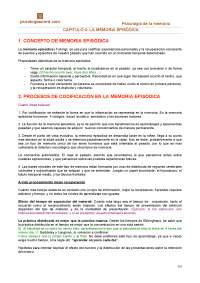 1. CONCEPTO DE MEMORIA EPISÓDICA La memoria episódica Tulving se usa ...