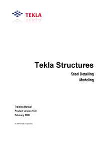 Tekla tutoriais - tekla 15 - training-steel detailing-modeling ...
