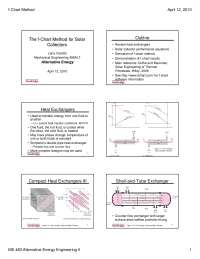 F-Chart Method - Alternative Energy Engineering - Lecture Slides - Docsity