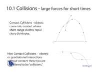 Collisions - Engineering Physics - Lecture Slides - Docsity