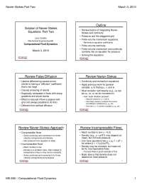 Stokes Equation, False Diffusion - Computational Fluid Dynamics - Lecture Slides | Slides Fluid ...