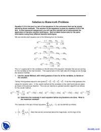 Jacobi Method - Computational Fluid Dynamics - Solved Homework - Docsity