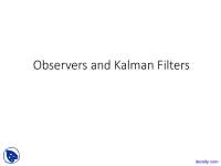Kalman Filters - Autonomous Robots - Lecture Slides - Docsity