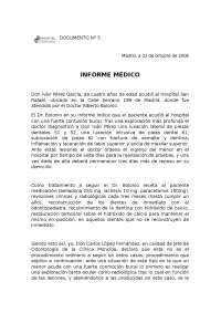 Modelo de informe medico - Docsity