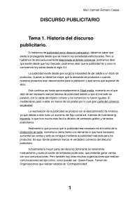 Discurso Publicitario (APUNTES) 3ºPublicidad y RRPP - Apuntes de ...