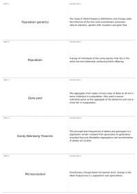 Ch 23 Key Terms | BIO 311D - INTRODUCTORY BIOLOGY II - Docsity