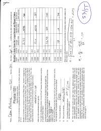 Quiz 1 with Solution for General Physics Lab II | PHYS 1321 - Docsity