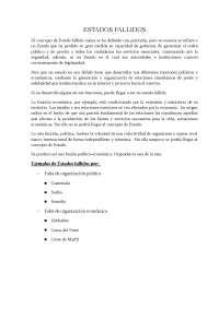 Estados fallidos - Apuntes de Ciencia Política - Docsity