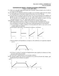 Ejercicios cinematica - Ejercicios de Física - Docsity