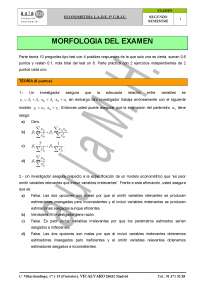 Examenes econometria mayo parciales - Exámenes de Estadística - Docsity