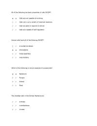 40 Multiple Choice Questions on Cell Biology with Answers | BIOL 2110 ...