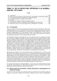 Historia economia. La crisis del petróleo - Apuntes de Historia - Docsity