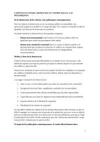 Capítulo 8 El estado, monocracia y democracia: las poliarquías ...