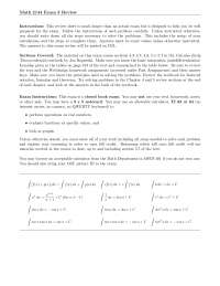 30 Problems with Answers on Calculus I - Exam 3 Review | MATH 2144 ...