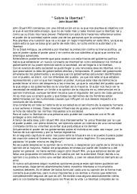 John Stuart Mill resumen - Resúmenes de Filosofía del Derecho - Docsity