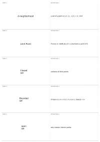 Vector Complex Definitions | MATH 4574 - Vector/Complex Analysis - Docsity