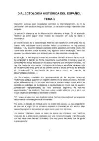 Dialectología histórica apuntes - Apuntes de Filología hispánica - Docsity