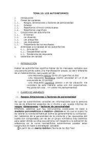 Los autoinformes - Apuntes de Psicología - Docsity
