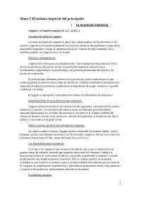 Tema 7 El sistema imperial del principado - Apuntes de Historia de la ...