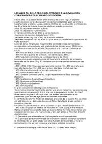 LOS AÑOS 70: DE LA CRISIS DEL PETRÓLEO A LA REVOLUCIÓN CONSE - Apuntes ...