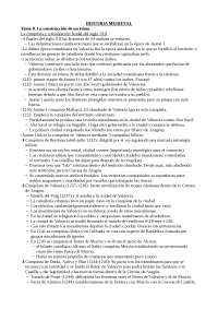 ESquema Medieval: tema 8 - Esquemas y mapas conceptuales de Historia de España - Docsity