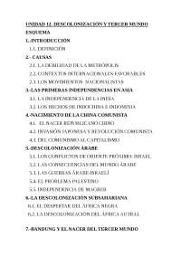 Descolonización y Tercer Mundo - Resúmenes de Historia - Docsity
