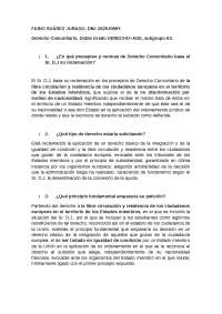 Practica 1 comunitario - Ejercicios de Derecho de la Unión Europea - Docsity