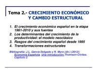 Crecimiento económico y cambio estructural - Diapositivas de Economía ...